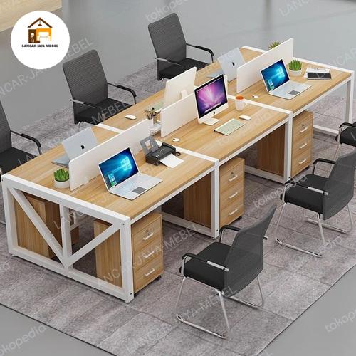 Jual Mejaa kerja/meja kantor/meja meeting super besar 300×100×75 set6 ...