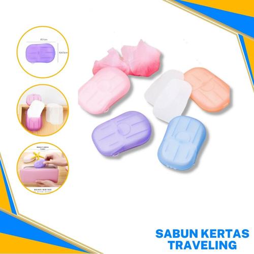 Jual Sabun Kertas Cuci Tangan Paper Soap Travelling Sabun Lembaran isi ...