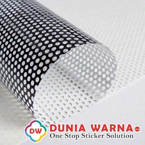 Jual Stiker One Way Vision Perforated Print Promosi Kaca Mobil Gedung ...