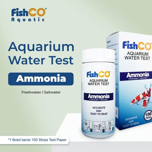 Jual Aquarium Ammonia Water Test Paper Kertas Uji Air Akuarium 100 ...