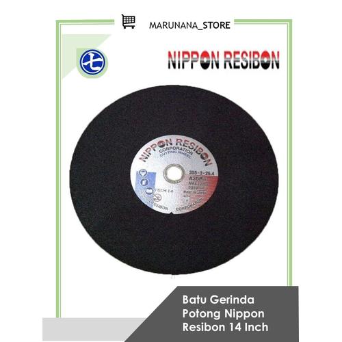 Jual Nippon Resibon Cutting Wheel 14 inch Batu Gerinda Potong 355x3x25 ...