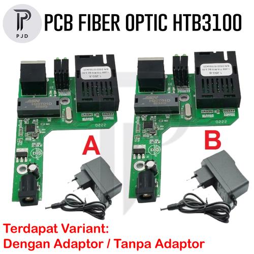 Jual PCB Netlink HTB-3100 A+B Side A Side B Fiber Optic Media Converter ...