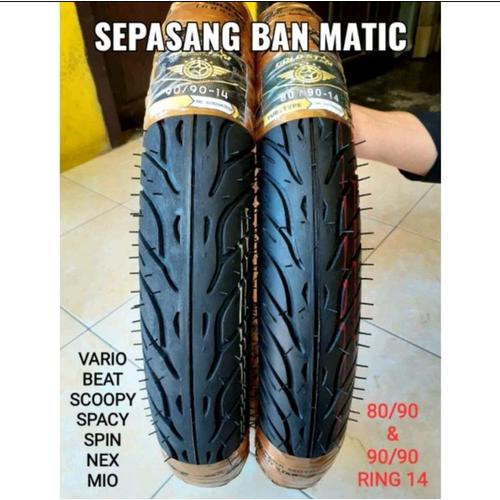 Jual ban matic ring 14 ukuran 80/90 14 dan 90/90 14 ban beat vario mio ...