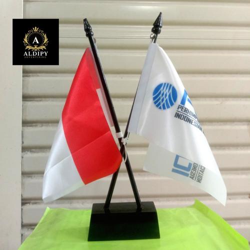 Jual Bendera meja Indonesia,Peradi dan Tiang kayu meja silang Bendera ...