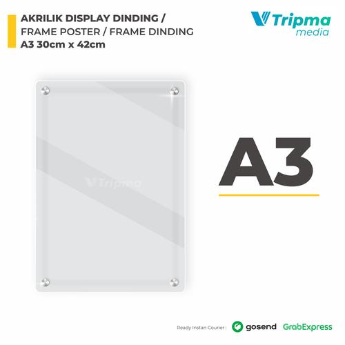 Jual Frame Poster Dinding/ Akrilik Display Dinding Ukuran A3 - Kota ...