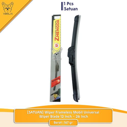 Jual [SATUAN] Wiper Frameless Mobil Universal Wiper Blade 12 Inch - 26 ...