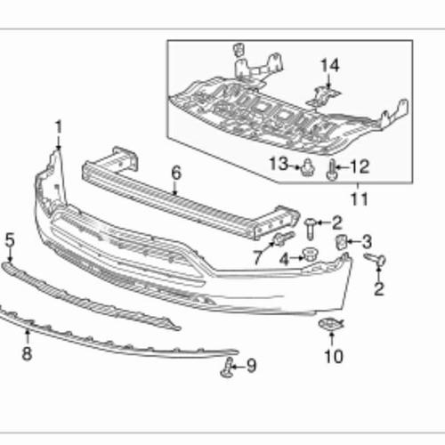 Jual Cover Panel Bemper Bawah Deflector Fascia TRAX ori GM 95420979 ...