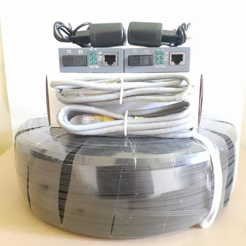 Jual kabel fiber optic 400meter konektor fastcon SC UPC dan 1 set htb ...