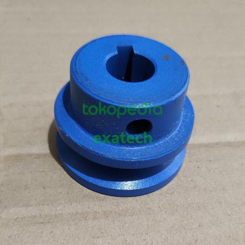 Jual Pulley puli A1 - 2 inch as 12 14 15 16 17 18 19 20 22 24mm besi ...