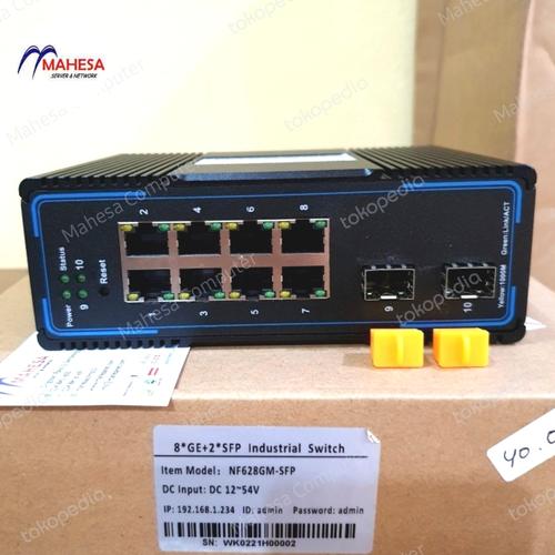 Jual NUFIBER INDUSTRIAL MANAGED SWITCH FO 8 PORT FIBER OPTIC UTP ...
