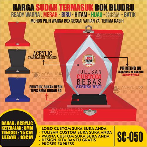 Jual PLAKAT, PLAKAT AKRILIK, PLAKAT ACRYLIC, VANDEL UK. 15x10 + BOX SC-050 - BOX WARNA BIRU ...