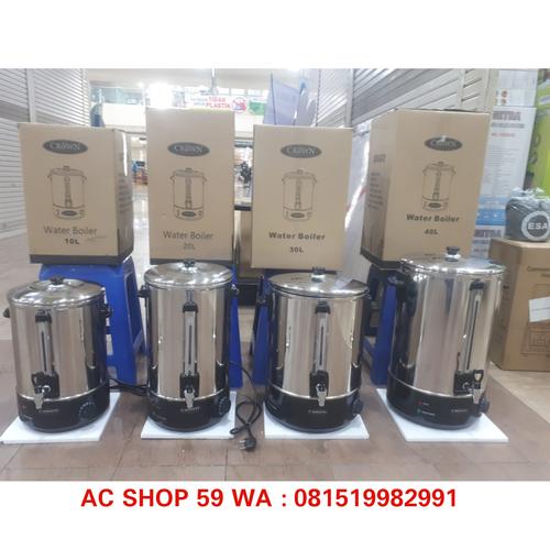 Jual WATER BOILER CROWN WB 40 PEMANAS AIR LISTRIK 40L STAINLESS NEW ...