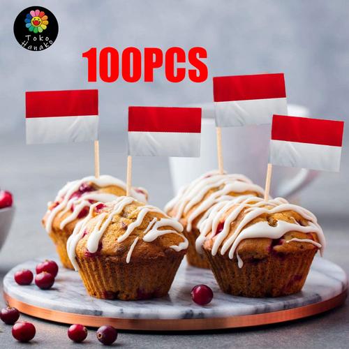 Jual 100pcs Banner bendera / bendera merah putih dgn Untuk pesta ...