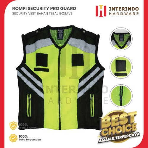 Jual Rompi Vest Security Proguard Logo Nama Polos Bahan Tebal Gosave ...