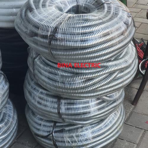 Jual Flexible Steel Conduit 1/2" 1/2 Inch 16mm Fleksibel Besi 16 mm 50M ...