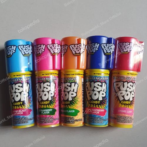 Jual Push Pop candy permen PUSH POP Buah buahan ( ada 4 rasa ) IMPORT ...