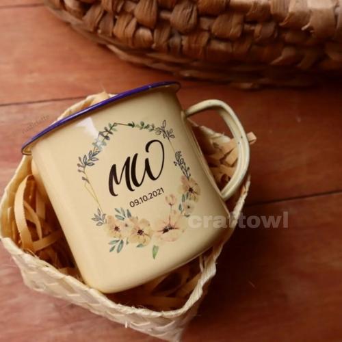 Jual Wedding Souvenir Gelas Enamel Mug Cangkir Enamel Souvenir ...