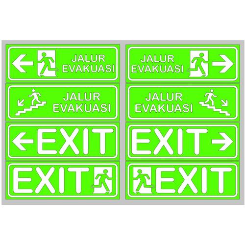 Jual JALUR EVAKUASI / EXIT SIGN (REFLECTIVE) - BOLAK BALIK - Kota ...