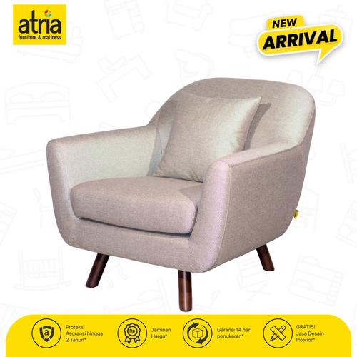 Promo Sofa Urban Atria 2&1 Seater Fabric Solid Wood - Light Grey, 1 ...