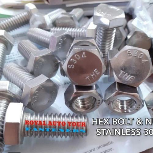 Jual Baut+Mur+ring ver stainless 304 m10x45 - Kab. Tangerang - Kavino ...