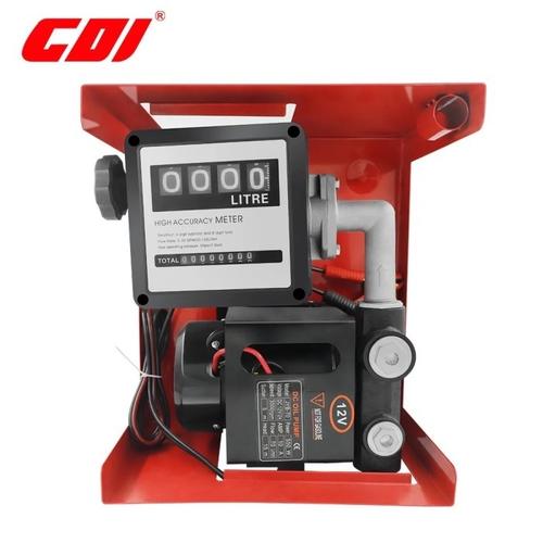 Jual Flow meter BBM Pompa Bensin/Solar/Minyak DC 24 Volt Transfer Pump ...