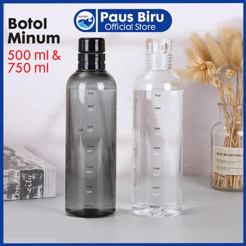Promo Botol Minum 500 dan 750 ml Warna Transparan BPA Free Water Bottle ...