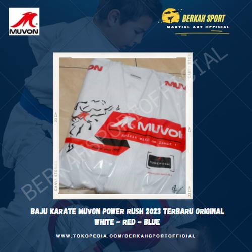 Jual Baju Karate Muvon Power Rush 2023 Terbaru Original White - Red ...