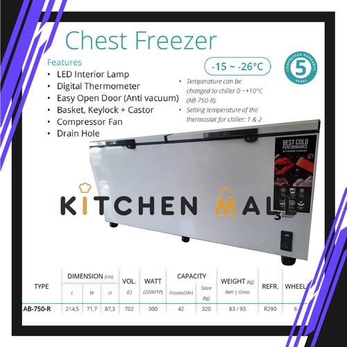 Jual GEA AB-750-R Chest Freezer Box Pendingin Lemari Pendingin 702 ...