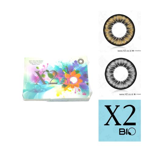 Promo Softlens Exoticon X2 Bio 0.00-(-6.00) Black Brown Grey Blue Hazel ...