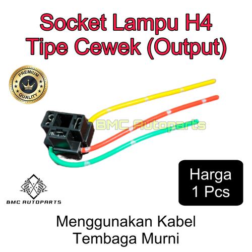 Jual Socket Lampu H4 Mobil Tipe Cewek Female - Soket Sealbeam Output ...