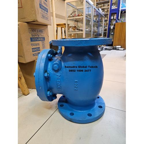 Jual Swing check Valve Jis 10k 12" Inch Tozen Cast iron flange DN300 - Jakarta Barat - Samudra ...