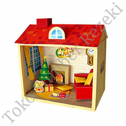 Jual Paper Craft Christmas House Miniature Papercraft Diorama Rumah ...
