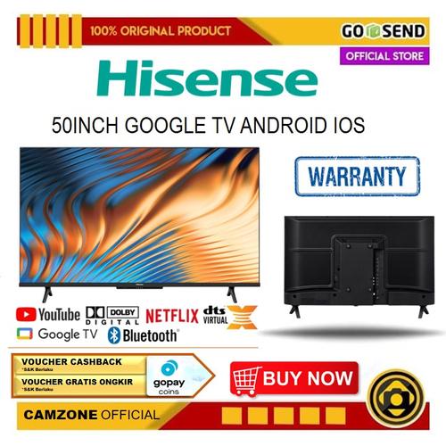 Promo Hisense 50 inch 4K UHD Google TV-Hands Free Voice Control ...