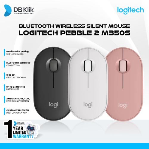 Jual Mouse Logitech Pebble 2 M350S Silent Slim Bluetooth Wireless - White - Kota Semarang ...