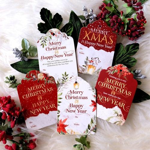 Jual Gift Tag Natal Hangtag Christmas Kartu Ucapan Xmas Label Parsel 25 ...