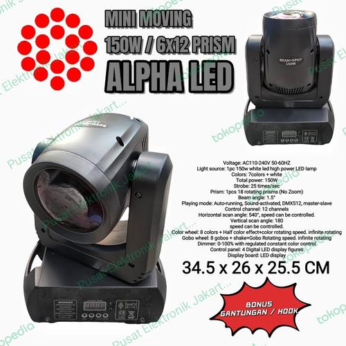 Jual Moving Beam 150W Mini 6 x 12 Prisma 7 Colour - Jakarta Barat ...