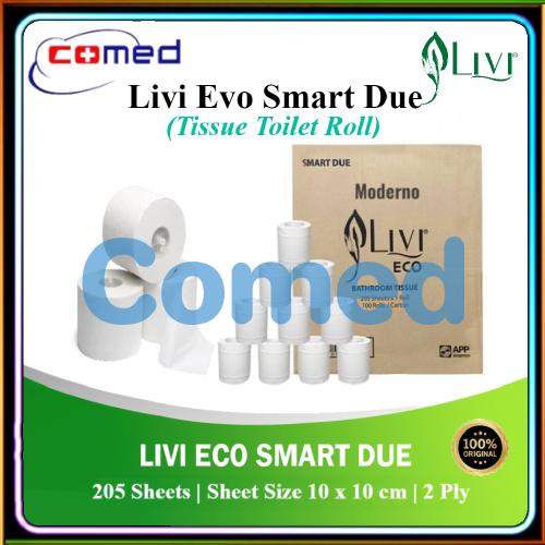 Jual Tissue LIVI Evo Smart Due Toilet Roll 205s Tisu Gulung/Tisu Toilet ...