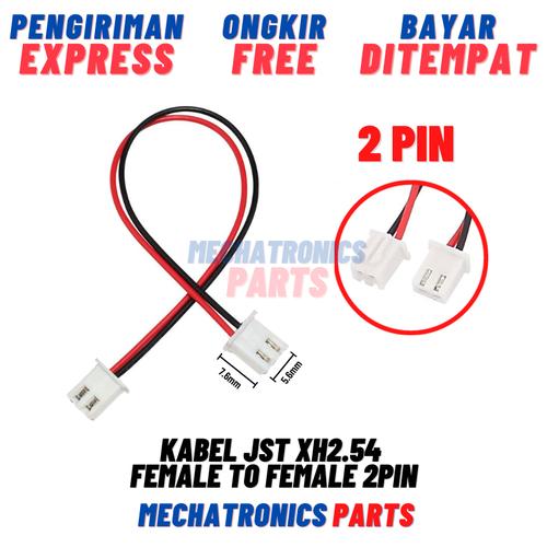 Jual Kabel JST XH2.54 Female to Female 2, 3, 4, 5, 6, 7Pin Konektor - 7 Pin - Kota Bandung ...