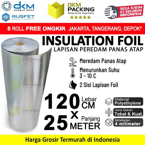 Jual Bubble Wrap Insulation Alumunium Foil Peredam Panas Atap Rumah ...