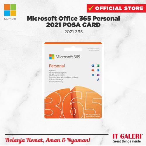 Promo Software Microsoft Office 365 Personal 2019 2021 POSA CARD Cicil ...