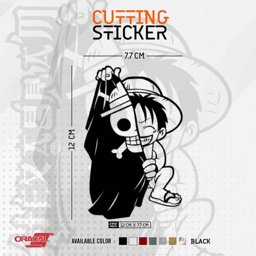 Jual Cutting Sticker Monkey D. Luffy Chibi | Stiker Cutting Luffy One ...