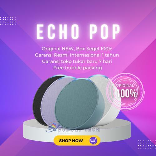 Jual Amazon Echo Pop Smart Speaker with Alexa Voice Recognition & Control - Charcoal - Jakarta ...
