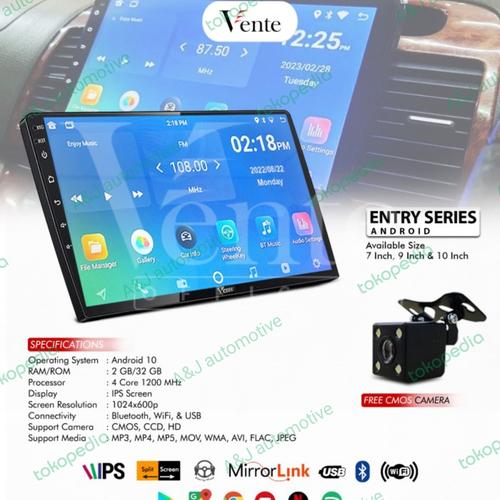 Jual Head Unit Vente Android 9inch /10 inch 2gb/32gb free Rear Camera ...