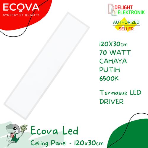 Jual Lampu LED Panel ECOVA 70W Downlight LED 120cm X 30cm CEILING ...