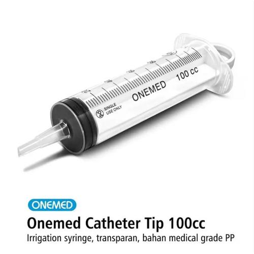 Jual OneMed Feeding Syringe 100cc Catheter Tip - Kab. Bogor - Hira ...