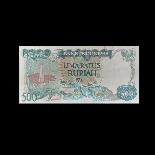 Jual Uang Kertas Indonesia Rp 500 Tahun 1982 Langka Incaran Banyak ...