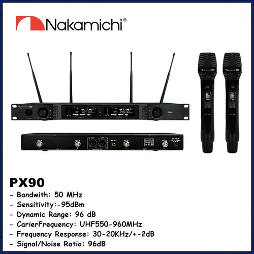 Jual Nakamichi PX90 Profesional True Diversity Wireless Microphone PX ...