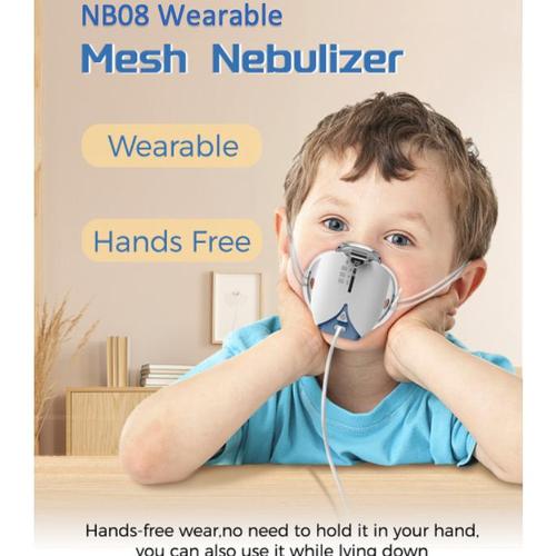 Jual Best seller NB08 Wearable Mesh Nebulizer Uap Asma Inhaler Inhalasi ...