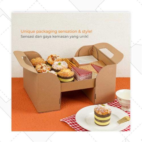 Jual dus tenteng packaging hampers box piknik meja kemasan box 26x9x17 ...