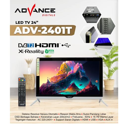 Jual ADVANCE LED TV DIGITAL 24 INCH ADV-2401T - LED SAJA - Kota ...